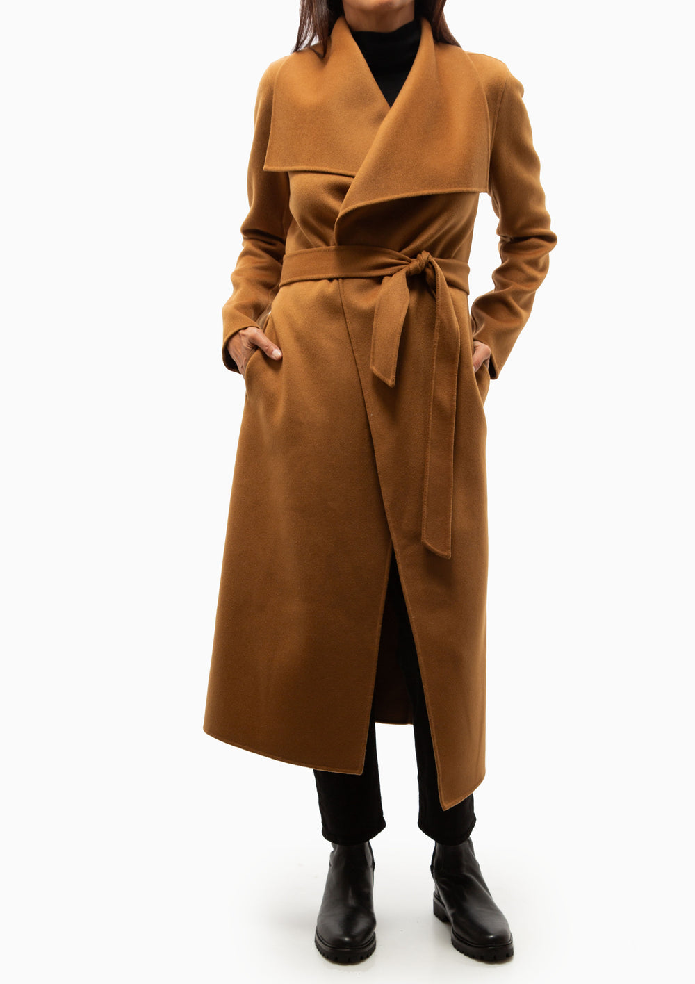 Mai Wrap Coat | Earth Brown