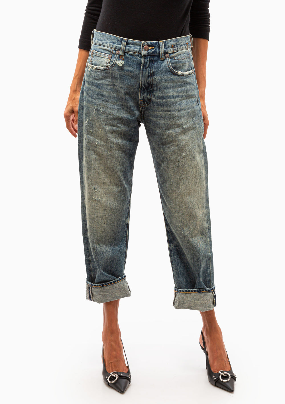 R13 | Boyfriend Jean | Clinton Blue