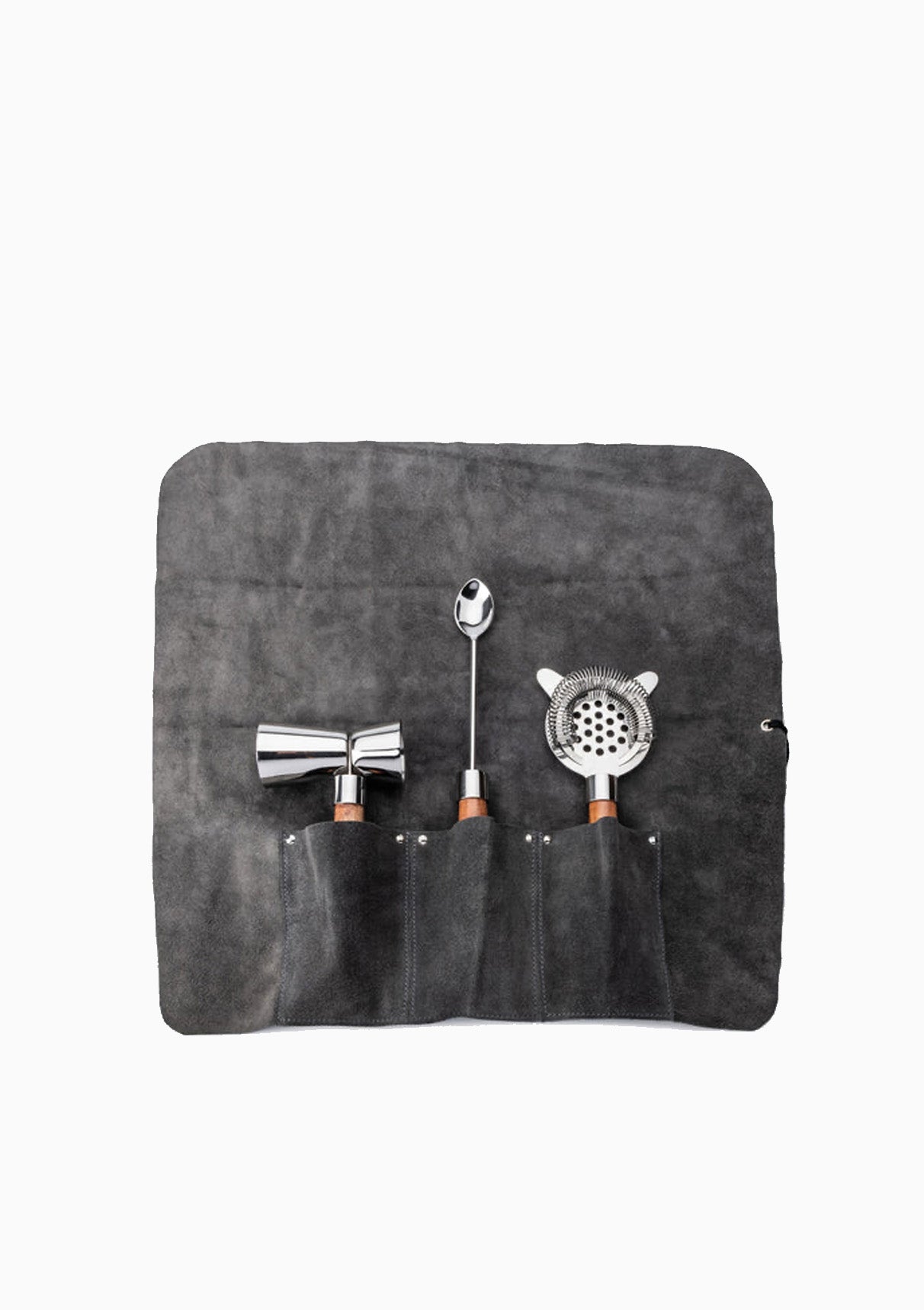 Simone Pearce Bar Tool Set | Acacia & Leather