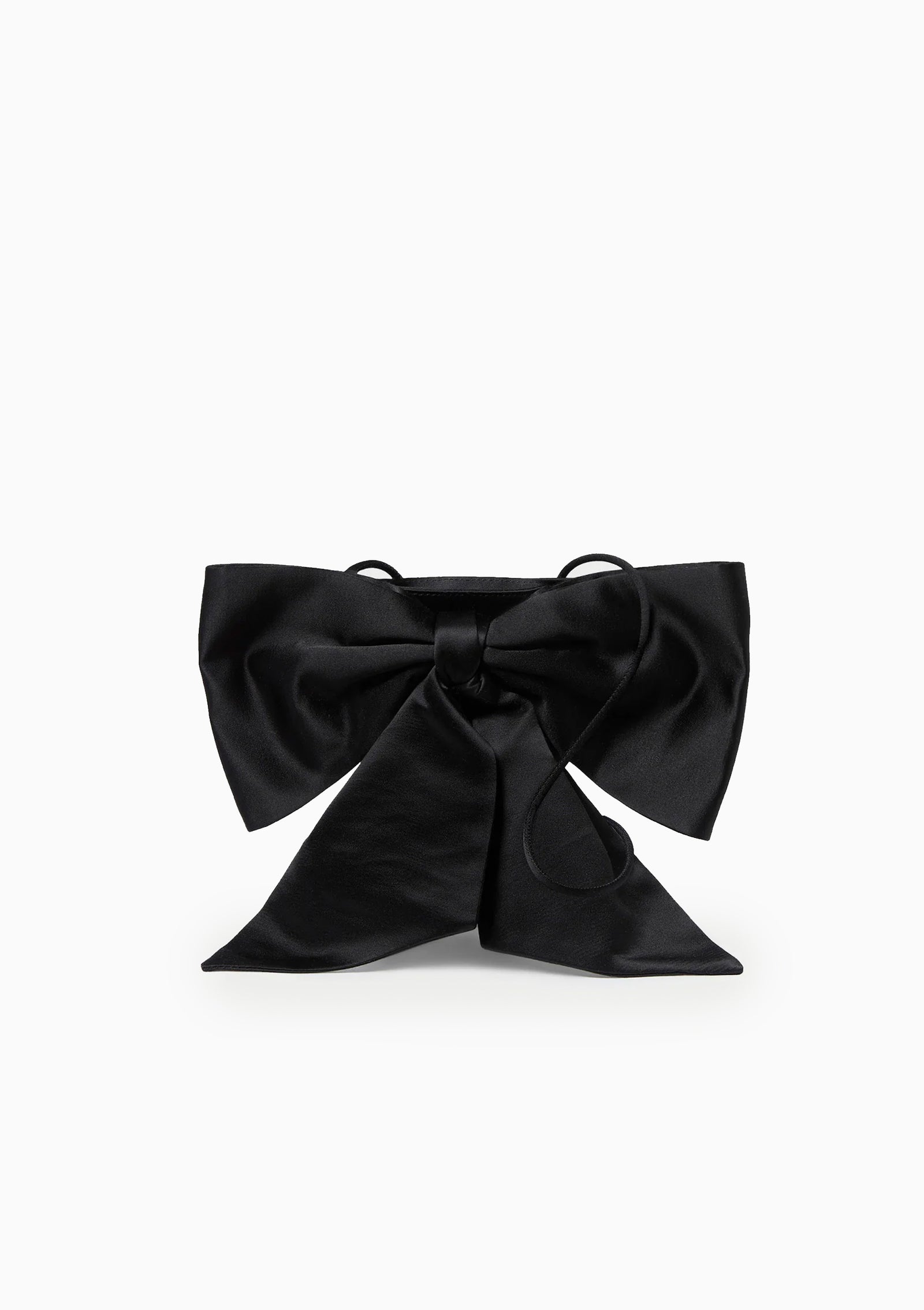 Loeffler Randall | Violet Satin Bow Crossbody | Black